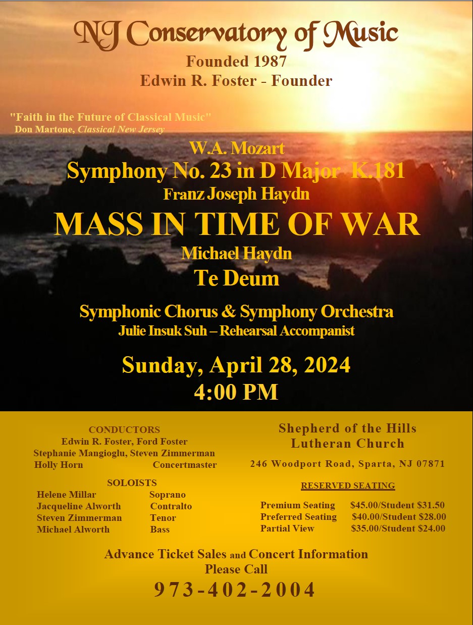 » NJ Conservatory of Music: Mozart and Hayden